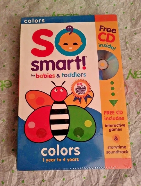 SO SMART! COLORS for babies & toddlers VHS + FREE CD inside box. Brand ...