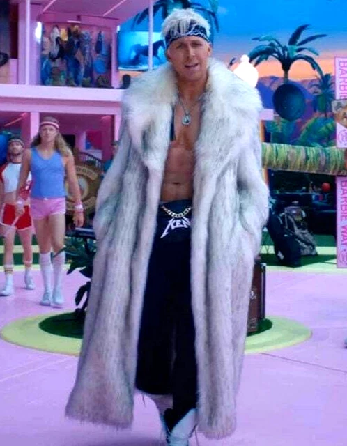STYLISH KEN FUR Coat | Handmade White Faux Fur Coat for Barbie Costume ...