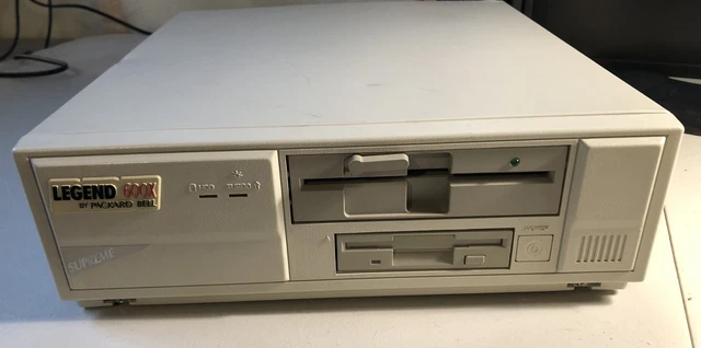 VINTAGE PC LEGEND 600X By Packard Bell, Case, MOBO & Floppy Drives ...