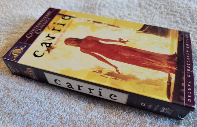 CARRIE VHS - 1976 Sissy Spacek John Travolta Horror Stephen King $12.59 ...