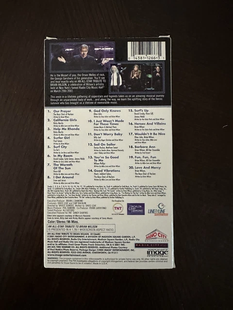 ALL STAR TRIBUTE To Brian Wilson VHS Various Artists VHS Tape Near Mint ...