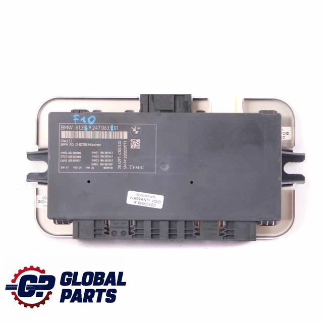 BMW F10 LIGHT Control Footwell Module ECU Unit FRM3 9247063 £39.99 ...