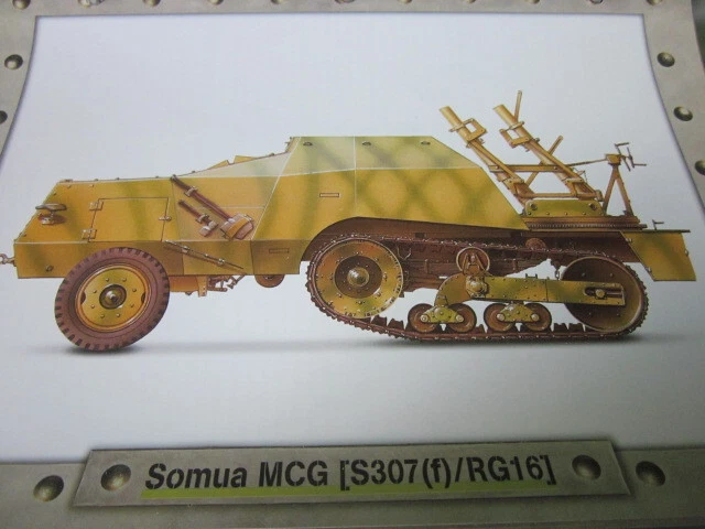 MILITÄR HALBKETTENFAHRZEUGETYPENBLATT SOMUA MCG Frankreich 1935 Reihenwerfer EUR 4,90 - PicClick DE