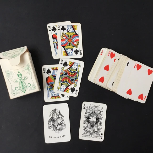 JEU DE CARTES A Jouer Ancien AG MULLER Switzerland Antique Playing ...