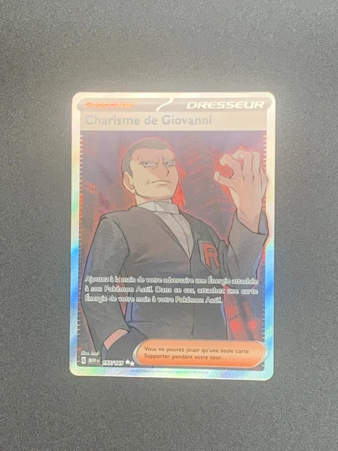 2023 POKÉMON FRANÇAIS EV3.5 151 Charisme de Giovanni Full Art 197/165 ...