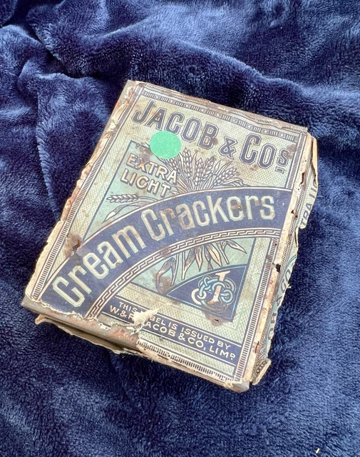 ANTIQUE VINTAGE JACOB’S Cream Cracker Tin For Restoration £5.92 ...