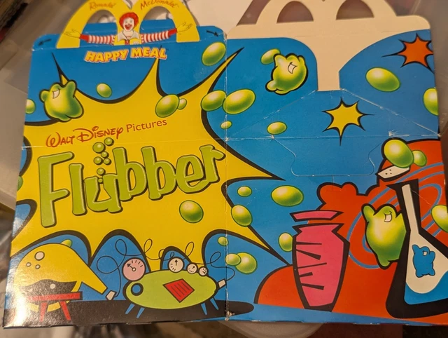MCDONALDS HAPPY MEAL Box Only Disney's Flubber The Movie Used In Great ...