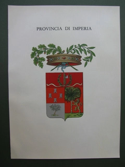 IMPERIA. STEMMA DELLA città. Litografia circa anno 1930 EUR 6,00 - PicClick IT