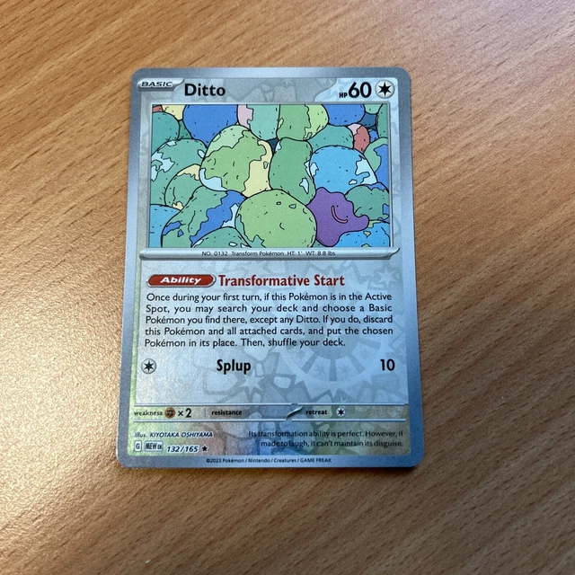 132/165 DITTO : (Reverse Holo) Rare Card 151 Pokemon TCG EUR 3,28 ...