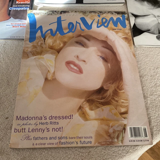 ANDY WARHOL INTERVIEW Magazine June 1993 Madonna Angela Bassett Lenny ...