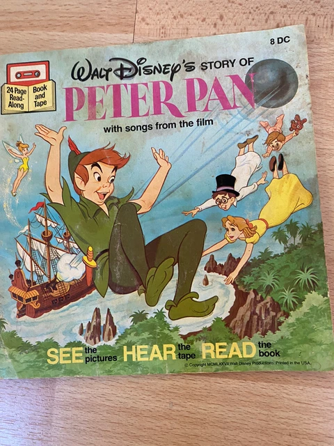 VINTAGE WALT DISNEY’S Story Of Peter Pan See, Hear and Read Book ...