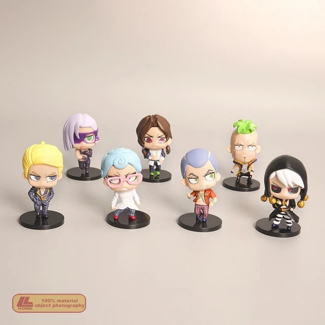 ANIME JOJO'S BIZARRE Adventure Golden Wind Capsule 7pc set cute Figure ...