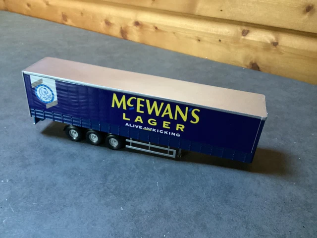 CORGI MODEL TRUCK 1:50 scale - CODE 3 MCEWANS CURTAINSIDE TRAILER £17. ...