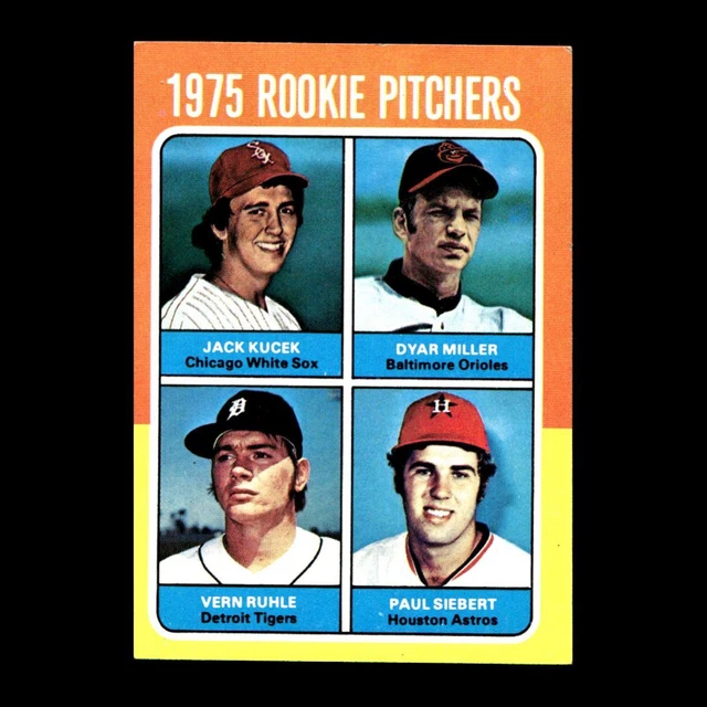 ROOKIE PITCHERS - Jack Kucek/Dyar Miller/Vern Ruhle/Paul Siebert 1975 ...