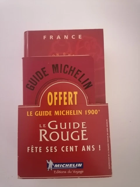 GUIDE ROUGE MICHELIN 2000 Centenaire Carton de présentation + Guide ...