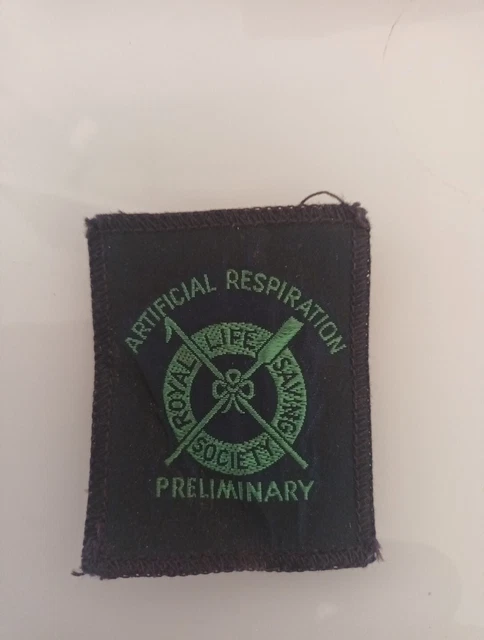 ROYAL LIFE SAVING Society Preliminary Resuscitation Cloth Badge {RLSS ...