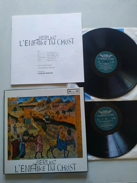BERLIOZ L' 'ENFANCE Du Christ Colin Davis Box 2 X LP + Libretto 12 ...