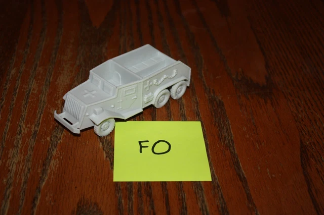 MARX ARMY BATTLEGROUND Desert Fox Light Gray German Half-Track FO - MPC ...