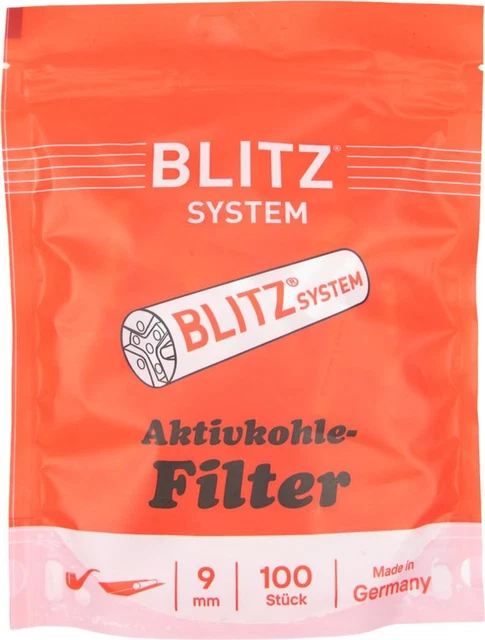 FILTRE À CHARBON actif Blitz System, diamètre 9 mm, sac sur pied de 100 ...