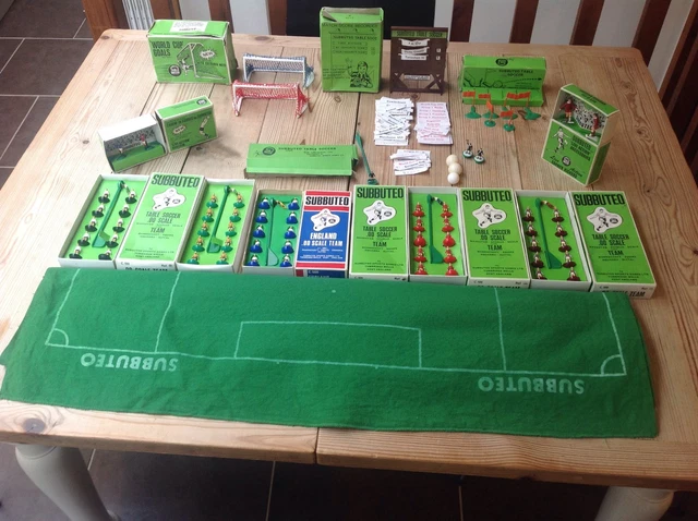 VINTAGE SUBBUTEO FOOTBALL Set 1970s With Heavyweight Teams 154,41,74 ...