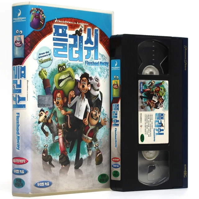 FLUSHED AWAY (2006) Korean Late VHS [NTSC] Korea Dubbed Dreamworks Aardman £52.08 - PicClick UK