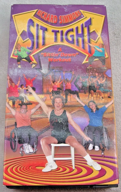 RICHARD SIMMONS SIT Tight VHS Tape ~ Chair Wheelchair Sitting Exercise ...