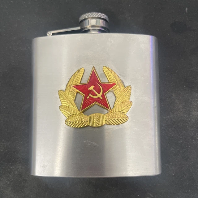 VINTAGE RUSSIAN SOVIET Hip Flask - Good Condition Russian Flask £17.18 ...