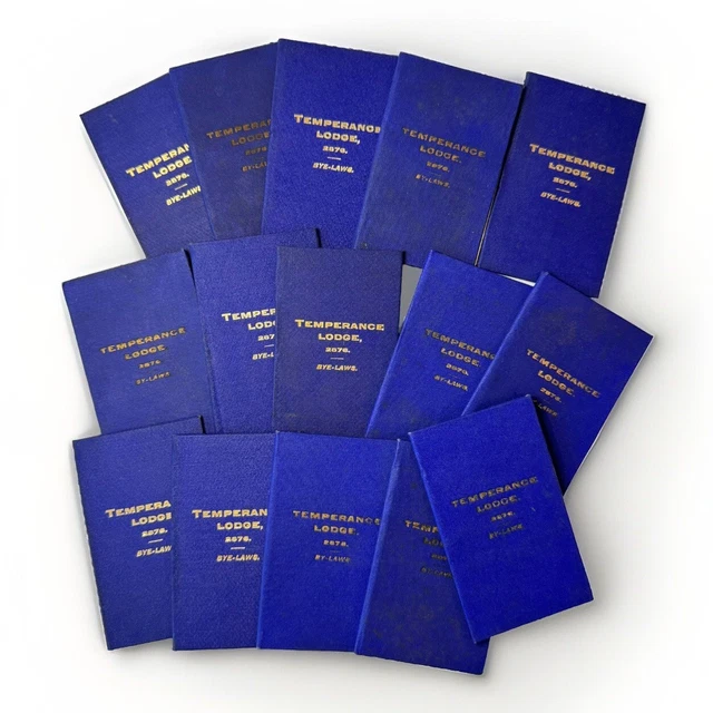 VINTAGE MASONIC TEMPERANCE Lodge By-Laws Freemasons 15pcs £7.99 ...