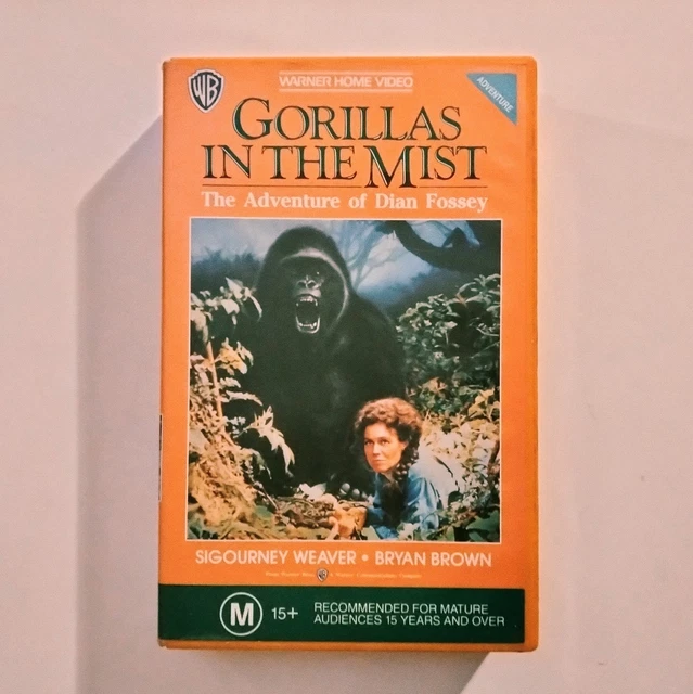 GORILLAS IN THE MIST vhs WARNER Jungle Adventure docudrama 1988 big box ...
