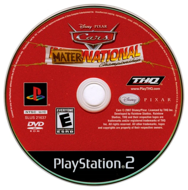 CARS MATER-NATIONAL CHAMPIONSHIP Sony PlayStation 2 Video Game DISC ...