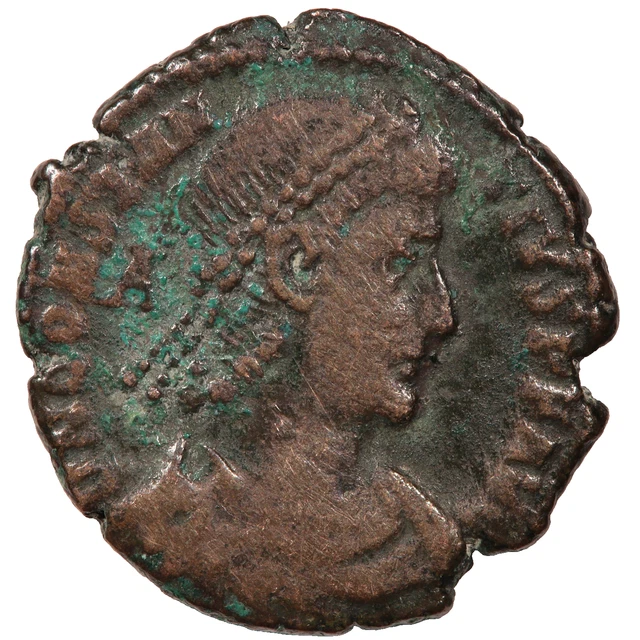 UNUSUAL ROMAN BRONZE Nummus Coin Of Constantius Ii: Fel Temp Reparatio ...