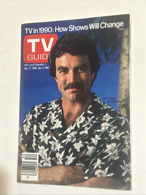 TV GUIDE MAGAZINE Dec 27 - Jan 2 1981 Tom Selleck In Magnum P.i. Cover ...