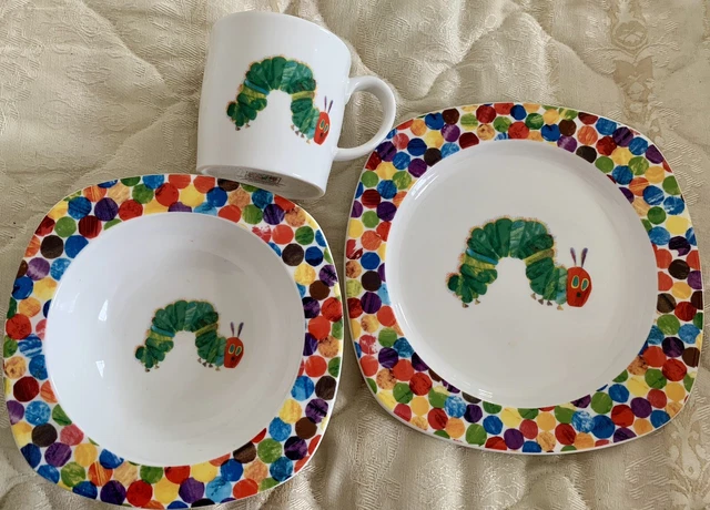 ERIC CARLE THE Very Hungry Bruco Portmeirion Set colazione 3 pezzi 2007 ...