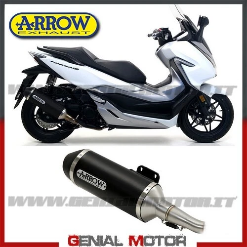 POT D'ECHAPPEMENT + Raccord Kat Arrow Alu Noir Honda Forza 300 2020 20 ...