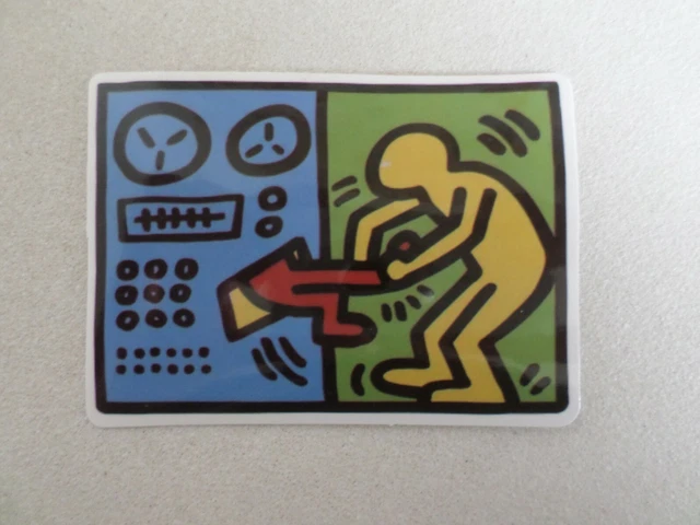 QUALITY KEITH HARING Sticker Basquiat Warhol Banksy Skateboard Graffiti ...