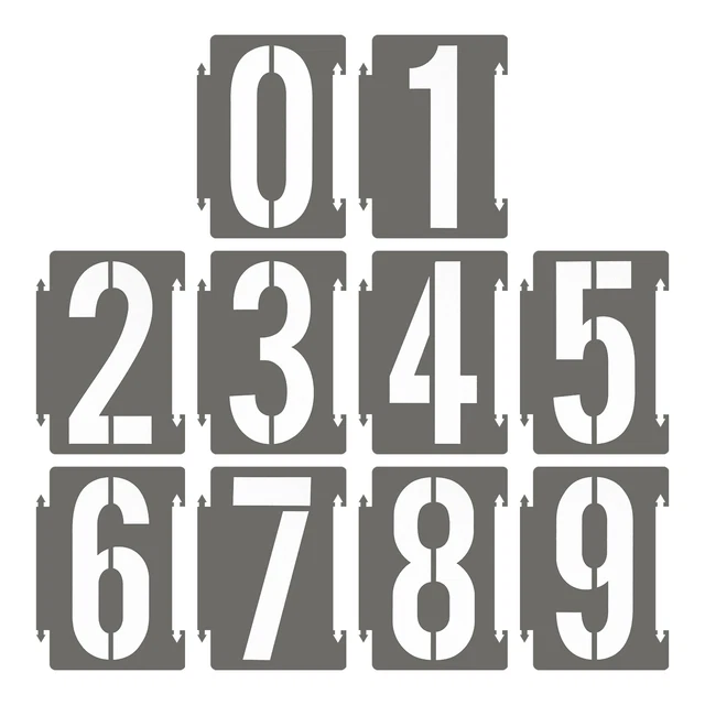 2 INCH PLASTIC Number Stencils, 20 Pcs, Wood, Business £5.51 - PicClick UK