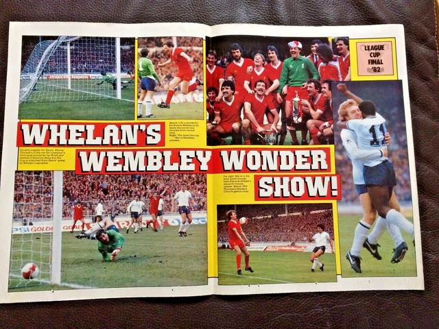 LIVERPOOL FC colour posters from 1981 & 1982 league cup finals - VGC £4 ...