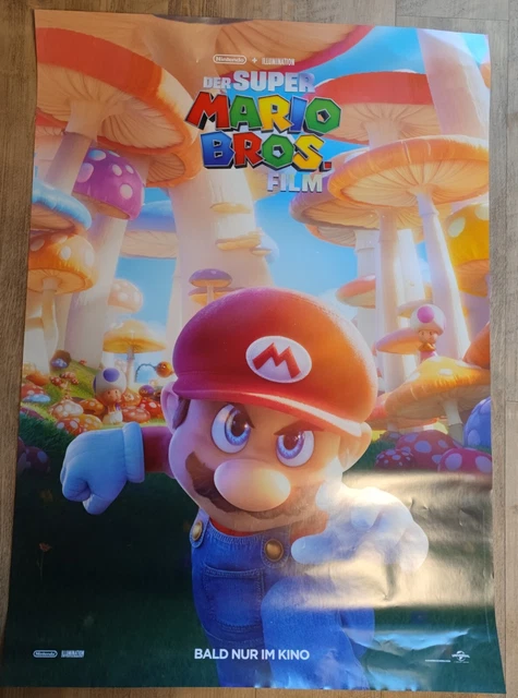 SUPER MARIO BROS Film A1 Filmposter Kinoplakat Mario Luigi gerollt EUR 10,00 - PicClick DE