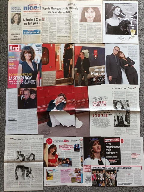SOPHIE MARCEAU - Lot de coupures De Presse Clipping lot 6 EUR 5,00 - PicClick FR