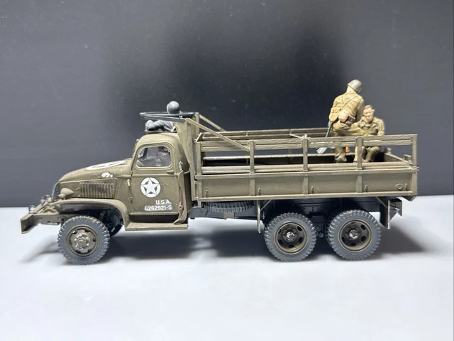 1:35 ITALERI US Army 6x6 Truck Cargo 2,5t GMC GEBAUT WW2 WK2 BUILD Tank ...