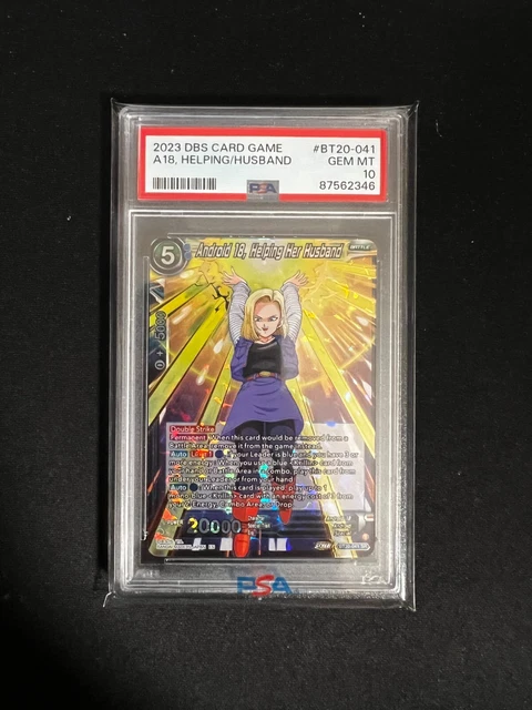 DRAGON BALL SUPER Android 18 SR BT20-041 - Puissance absorbée - PSA 10 EUR 1,37 - PicClick FR