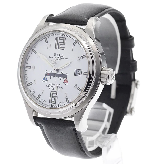 BALL WATCH NM1056D-LAJ-WH Train Master Power Reserve Automatic Men's ...