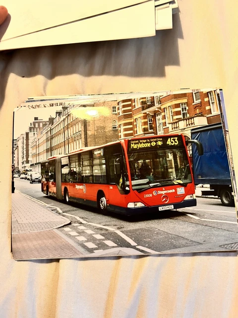 CLASSIC BUS PHOTO Mercedes Citaro Bendy LX03 HCG Stagecoach London EUR ...