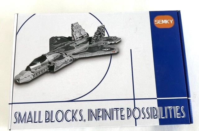 NEW SEMKY MILITARY Series F-22 Raptor Fighter Jet Air Force Building ...