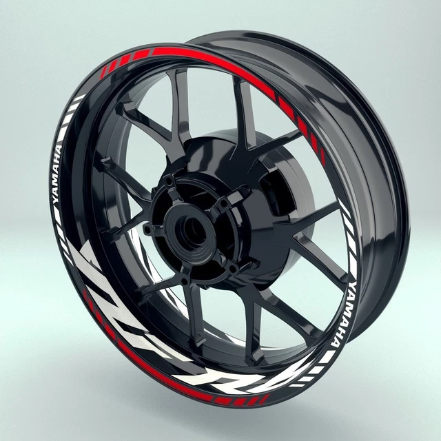 YAMAHA R6 WHEEL Decals Set Rim Stickers YZF R6 R1 EUR 25,61 - PicClick FR