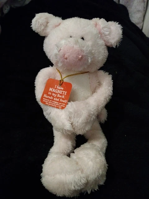 *RARE* GUND LABEL Kids Magnatudes Piggy Soft Toy With Magnetic Hands ...