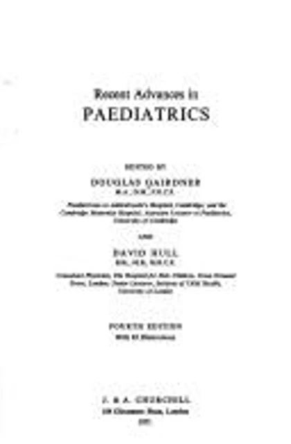 RECIENTES AVANCES EN Paediatrics Tapa Dura David, Gairdner, Douglas EUR ...
