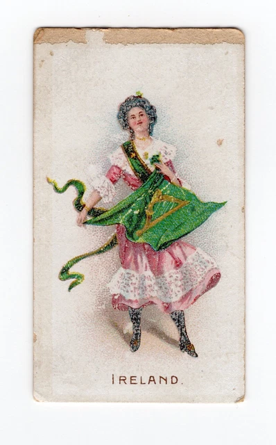 AUSTRALIAN FLAG GIRLS of All Nations 1908 - Ireland $2.99 - PicClick AU