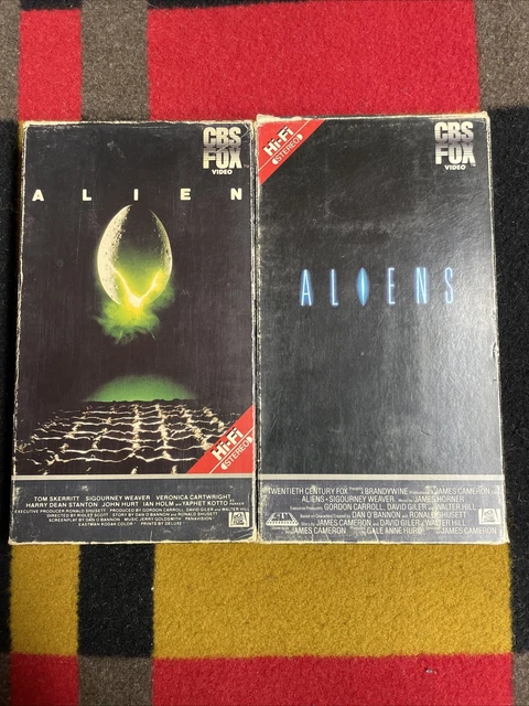 ALIEN & ALIENS VHS Lot Ridley Scott Sci-Fi Original Release CBS FOX £16 ...