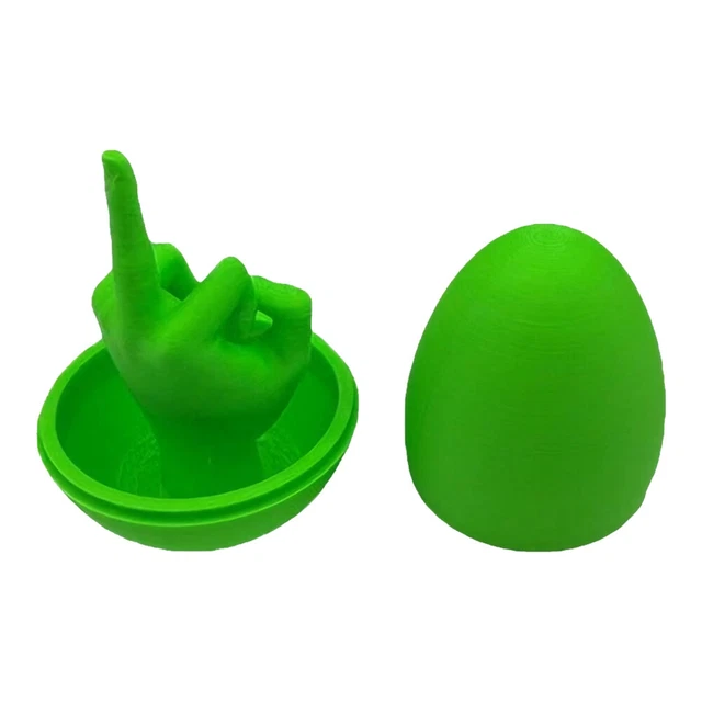3D PRINTED MIDDLE Finger Easter Egg Funny Middle Finger Egg Prank Gifts ...
